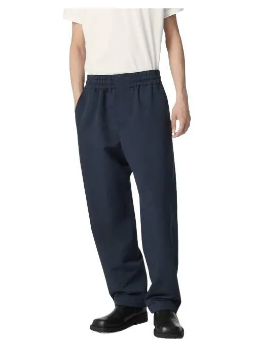 Bottega Veneta Silk And Cotton Twill Elasticated Straight Leg Trousers - Black