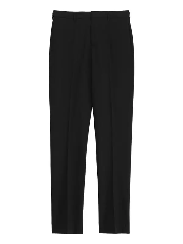 Dior Tailored Pleated Full Length Trousers - Black