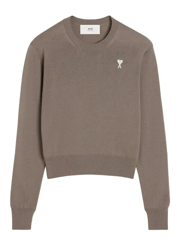 Ami De Coeur Crewneck Jumper - Gray