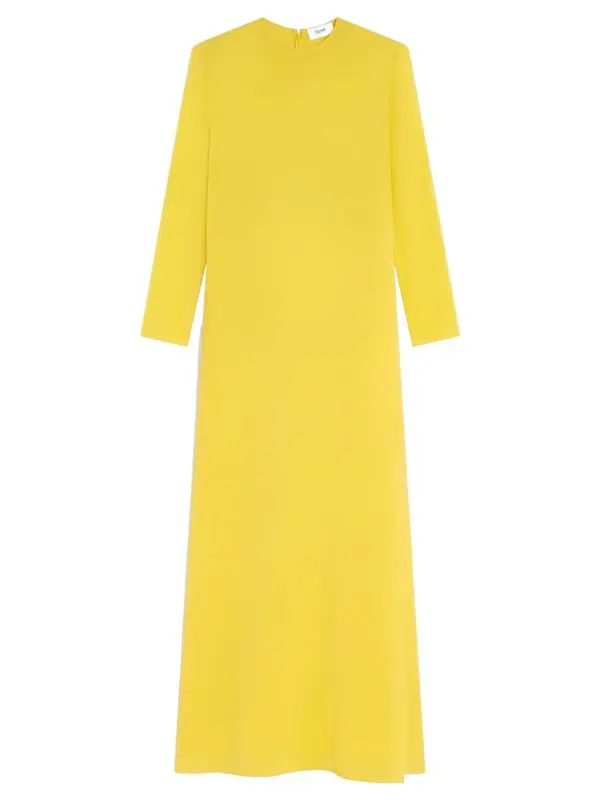 Celine Silk Georgette Dress - Mimosa