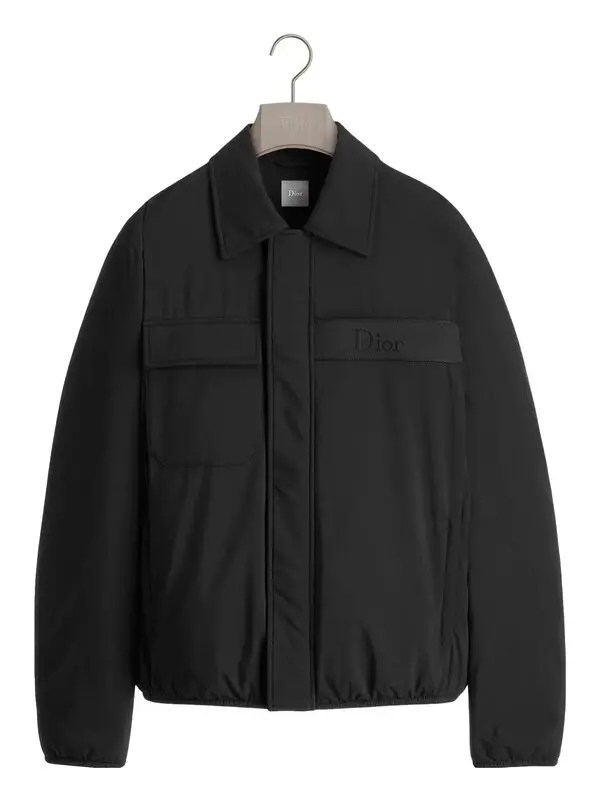 Dior Collared Zip-up Jacket - Black