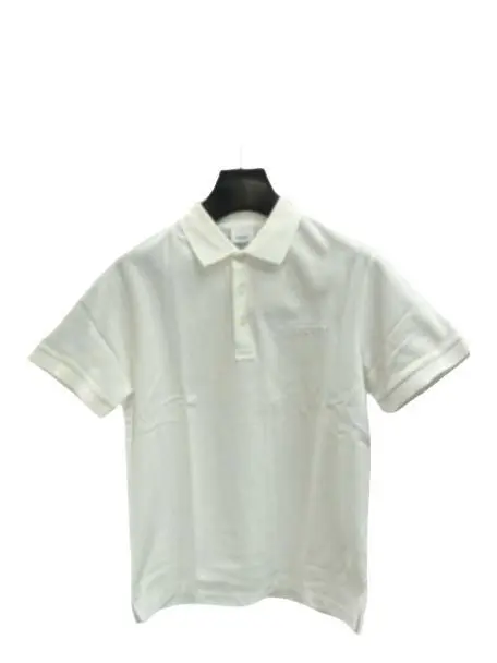 Burberry Lettering Print Polo Shirt - Gray