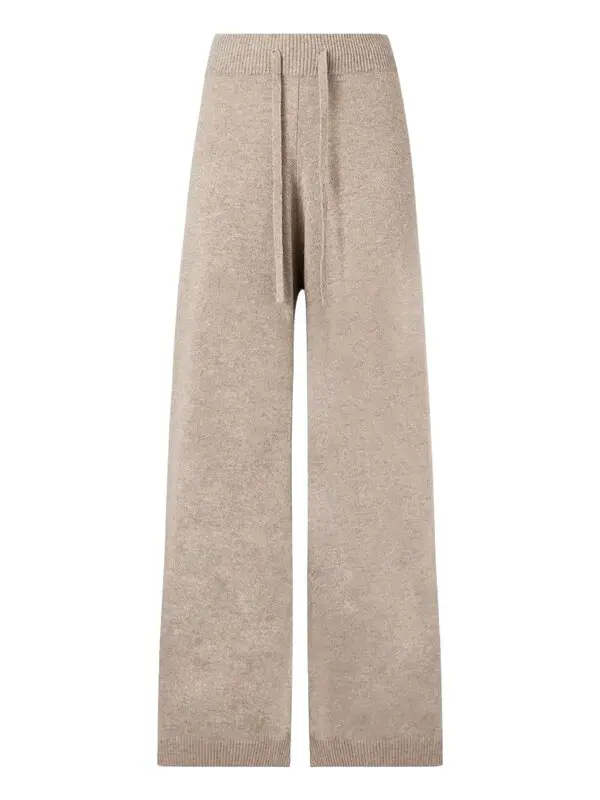 Max Mara Drawstring Wide Leg Casual Pants - Hazelnut