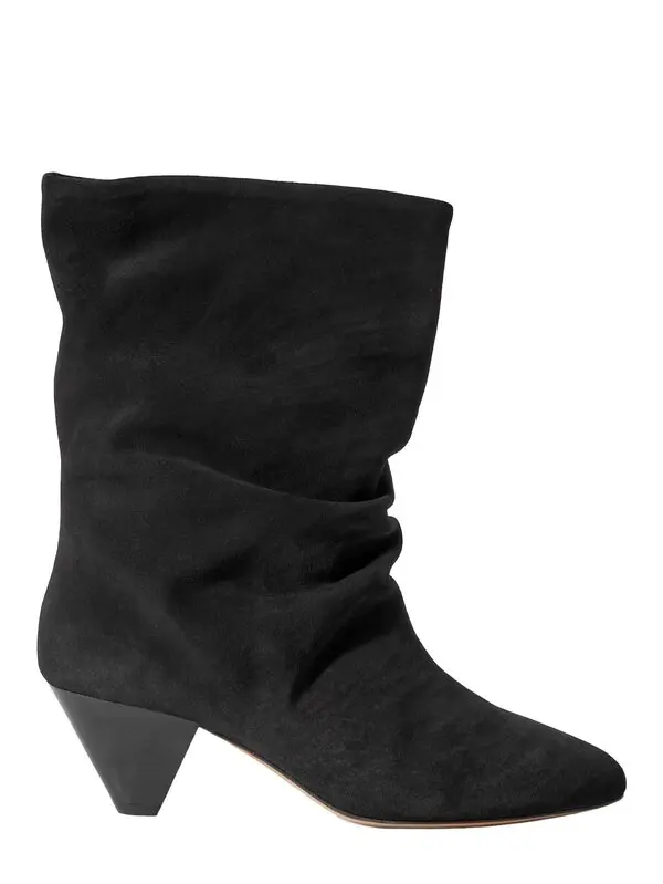 Isabel Marant Étoile Almond Toe Slouch Boots - Black