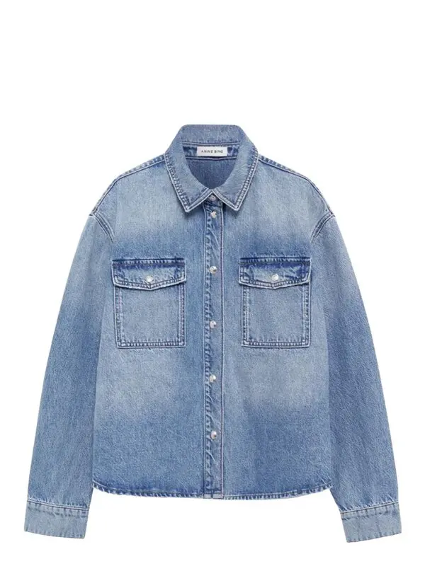 ANINE BING Paxton Shirt - Blue