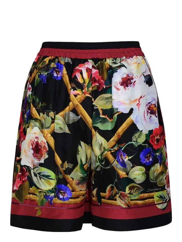 Dolce & Gabbana Floral Print Relaxed Fit Shorts - Multicolor