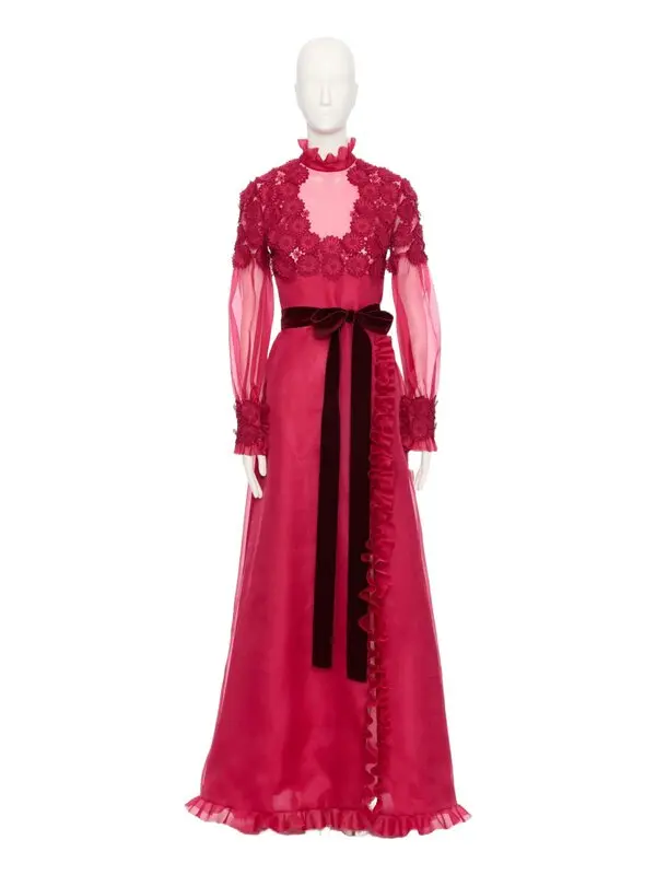 Valentino Garavani Long Sleeve Dress - Red