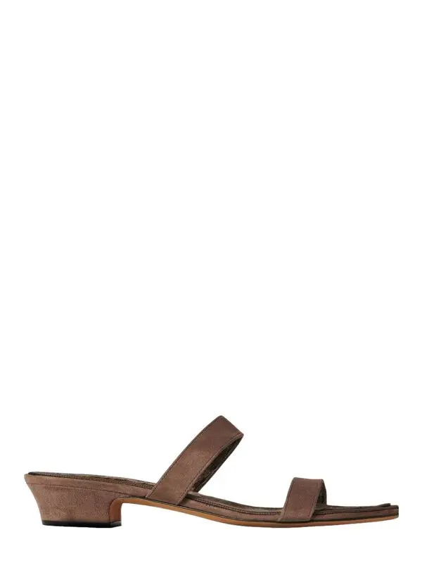 THE ROW Round-headed High-heeled Sandals - Light Brown