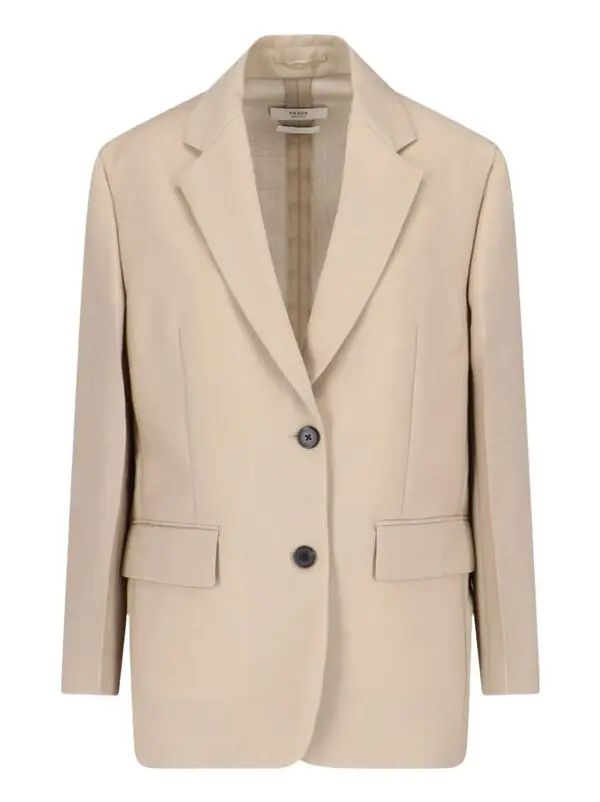 Prada Single-breasted Jacket - Rope Ash