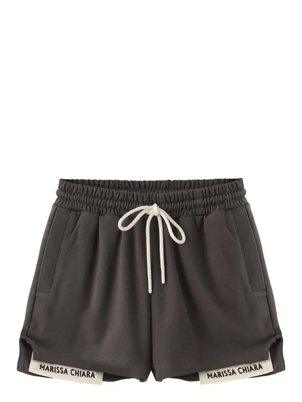 Marissa Chiara Elasticated Drawstring Shorts - Brown
