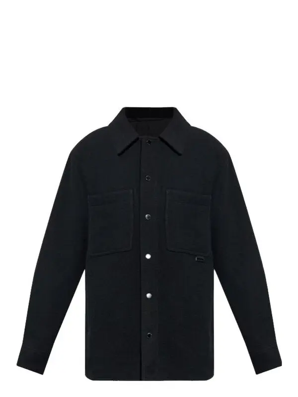 Canada Goose Balas Button-fastening Patch-pocket Overshirt - Black