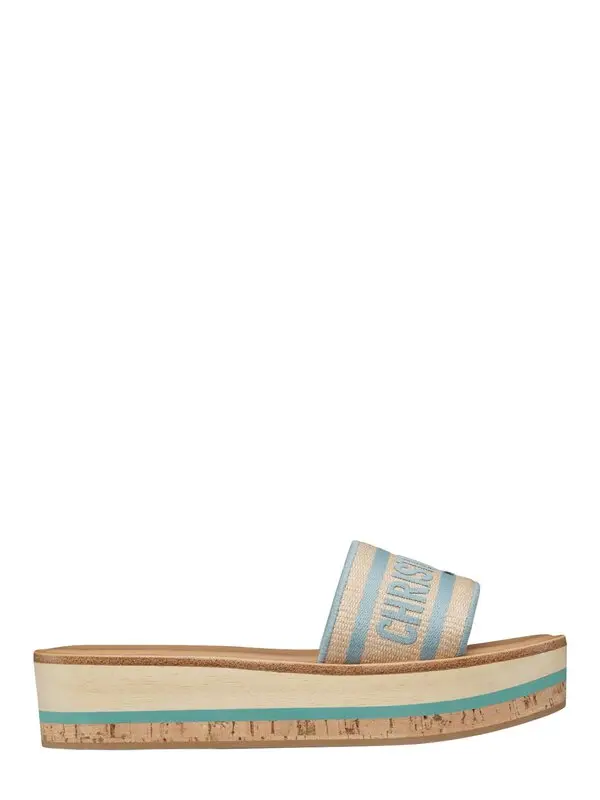Dior Riviera Dway Platform Slide - Nude