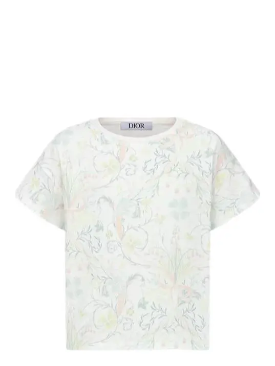 Dior Short Sleeve Printed T-shirt - White