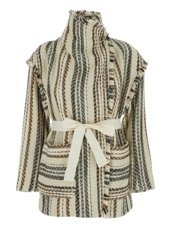 Isabel Marant Étoile Illisa Striped Coat - Nude