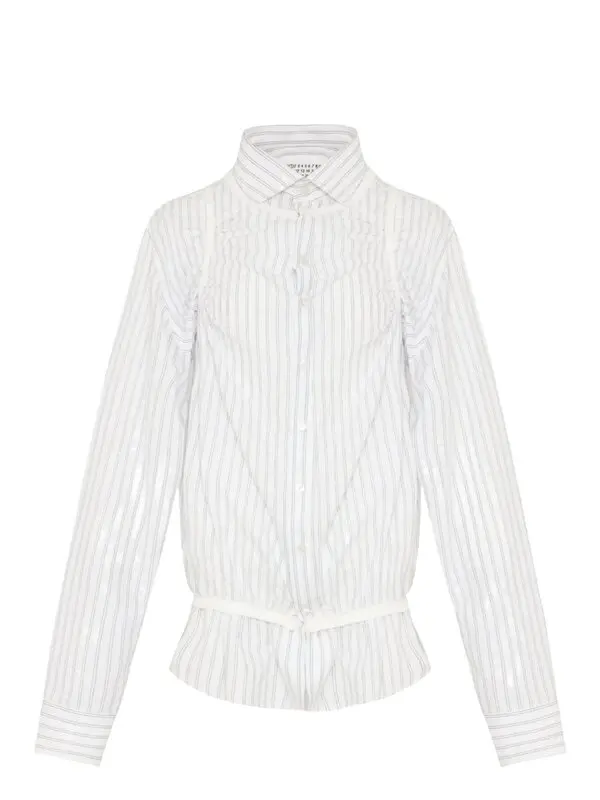 MAISON MARGIELA Décortiqué Shirt With Classic Collar And Button Cuffs - White