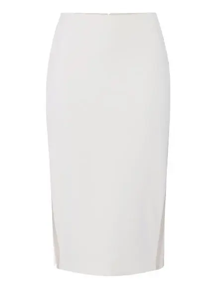Elisabetta Franchi Slim Fit Midi Skirt - White