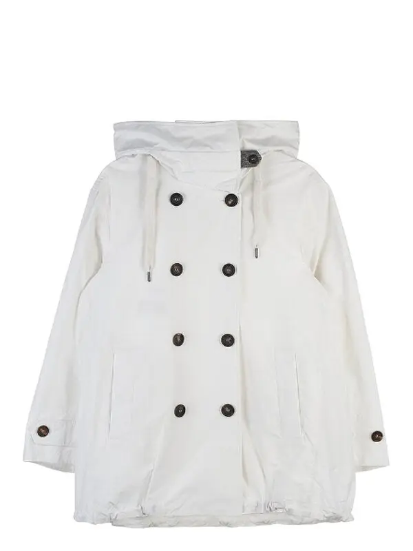 Brunello Cucinelli Long Sleeve Casual Jacket - White