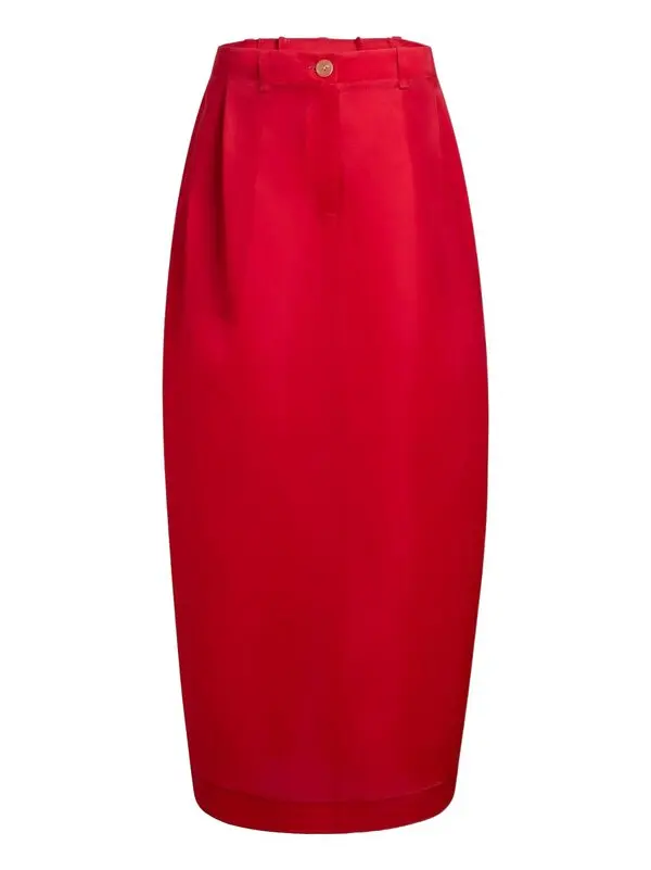 Khaite Lucian Maxi Skirt - Raspberry