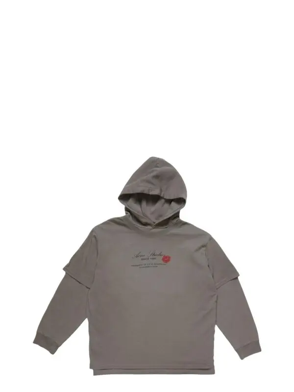 Acne Studios Double Layered Hoodie - Grey