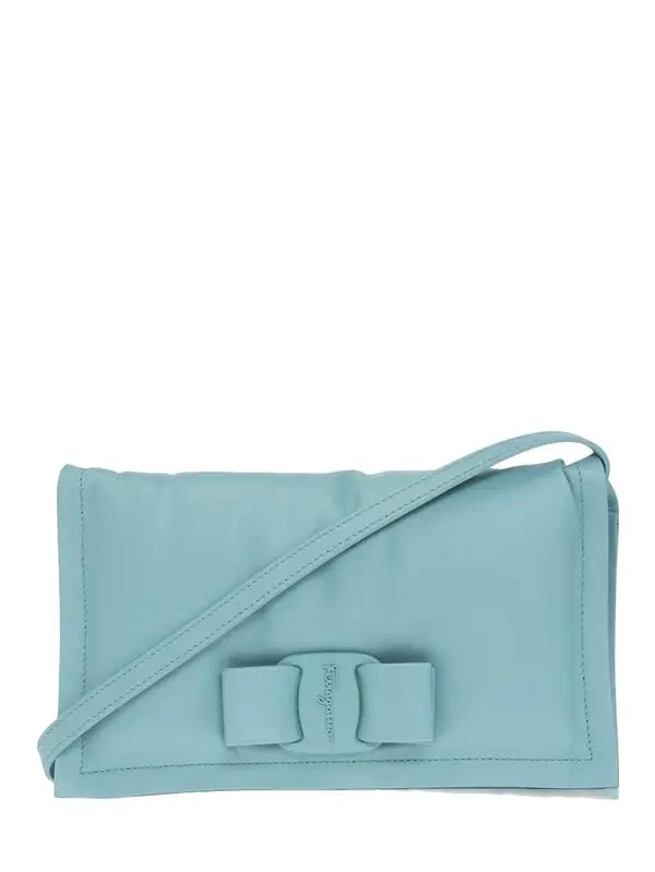 FERRAGAMO Logo Flip Shoulder Bag - Blue