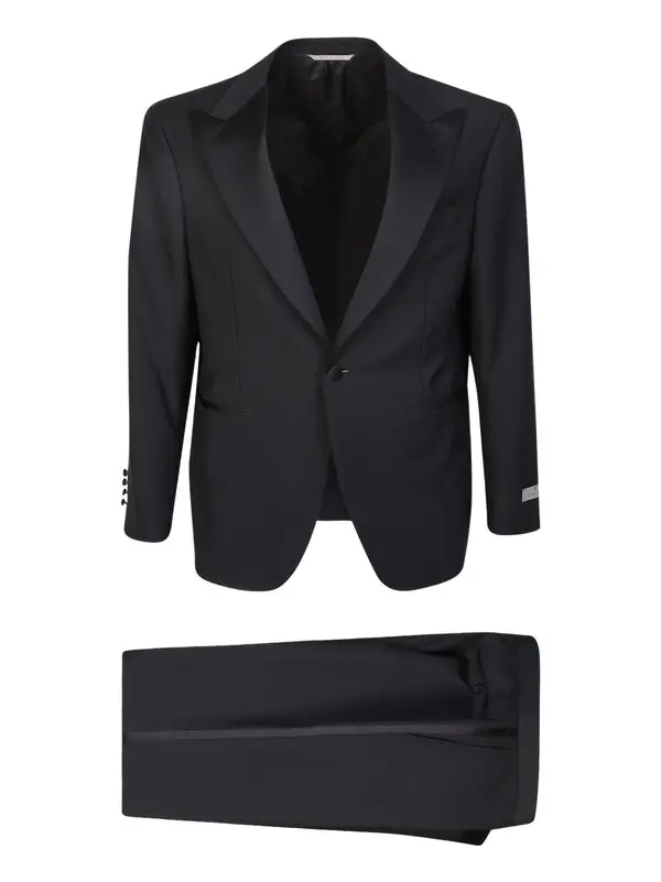Canali Single-breasted Two-piece Suit - Black
