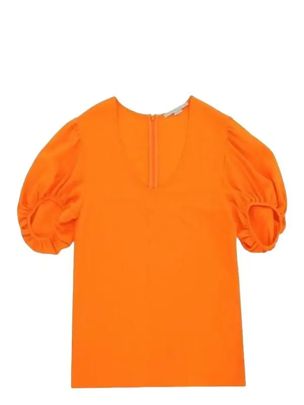 Stella McCartney Puff Sleeved Crewneck T-shirt - Orange