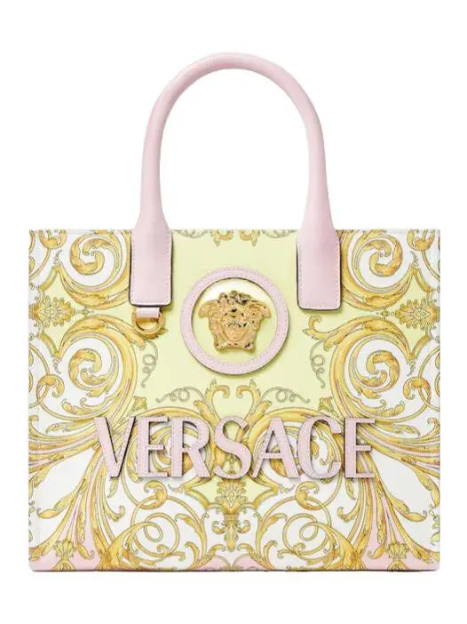 Versace La Medusa Small Tote Bag - Pink  Gold