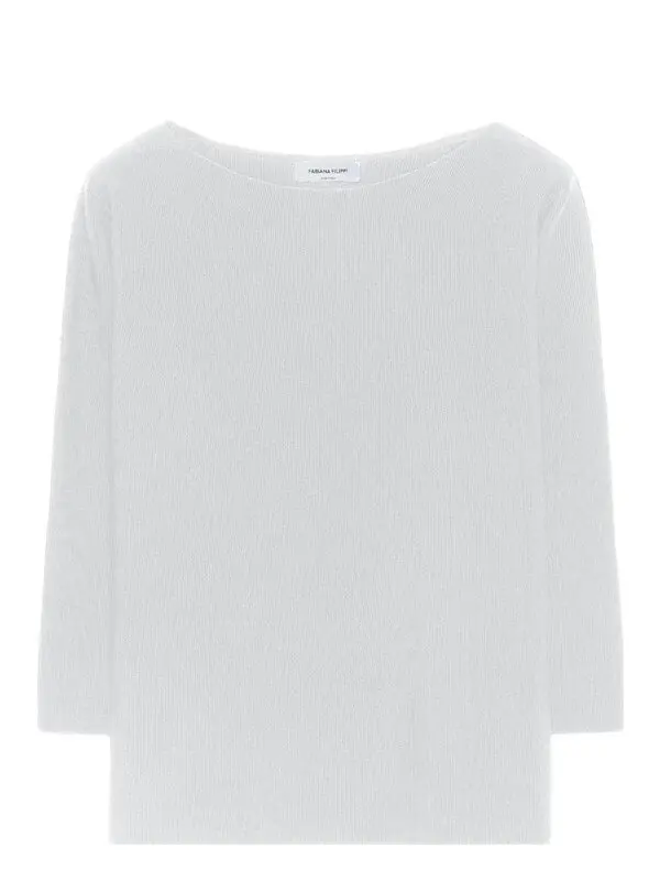 Fabiana Filippi Round Neck Sweater - White
