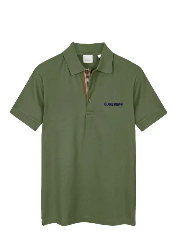 Burberry Short-sleeved Polo Shirt - Army Green