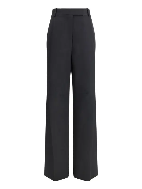 TOM FORD Wool Pleated Trousers - Black