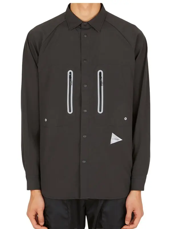 AND WANDER Tech Shirt - Black