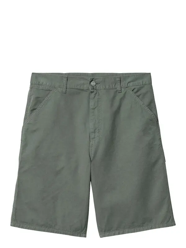Carhartt Work In Progress Logo Patch Low-rise Cargo Shorts - Green