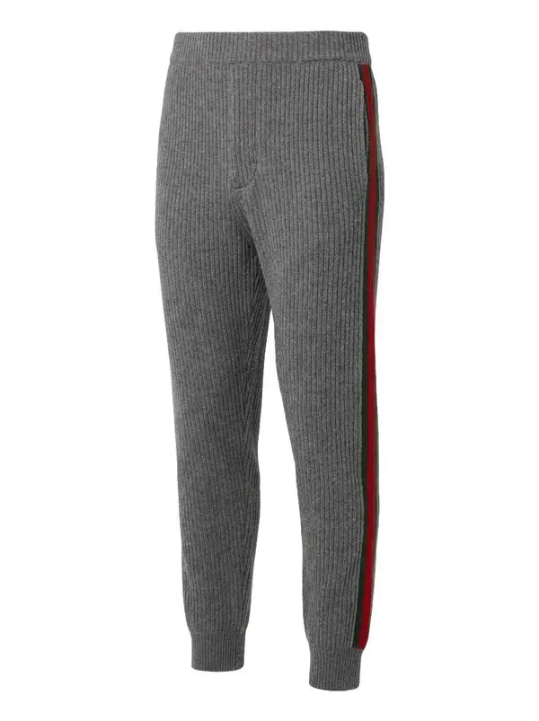 Gucci Web-stripe Track Pants - Black
