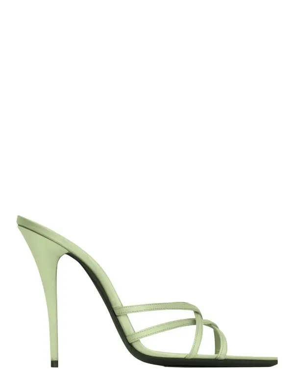 Saint Laurent Stiletto Sandals - Vert Pastel