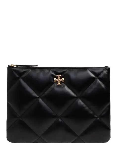 Tory Burch Kira Quilted Clutch Bag - Black