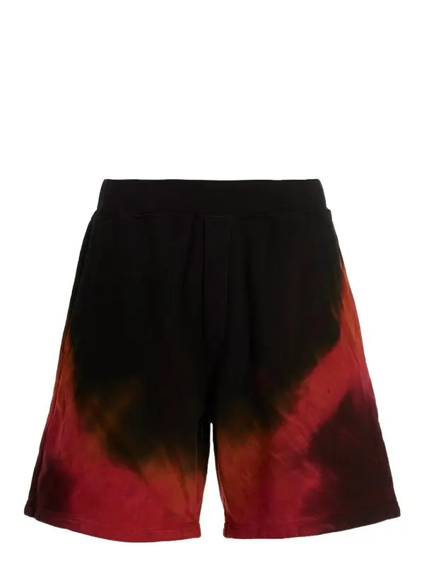 Dsquared2 Tie-dye Logo Track Shorts - Black