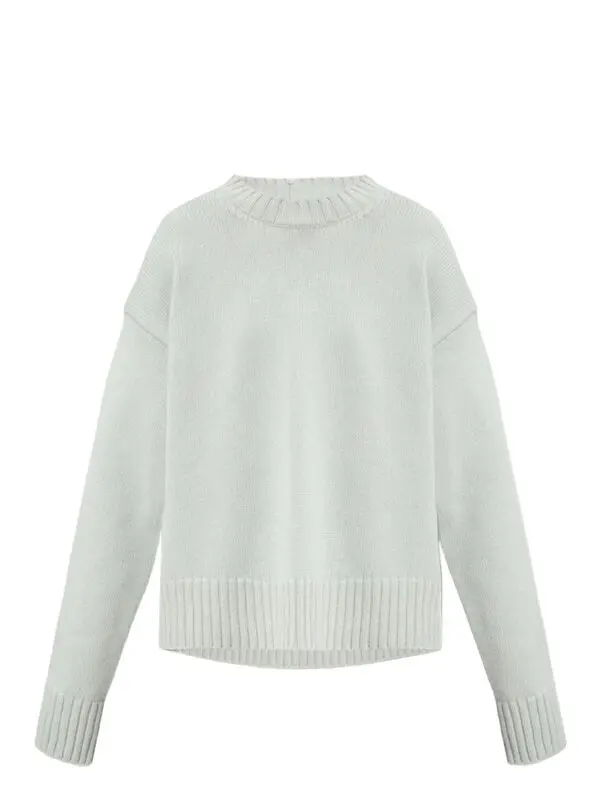 JIL SANDER Crewneck Knitted Jumper - Gray