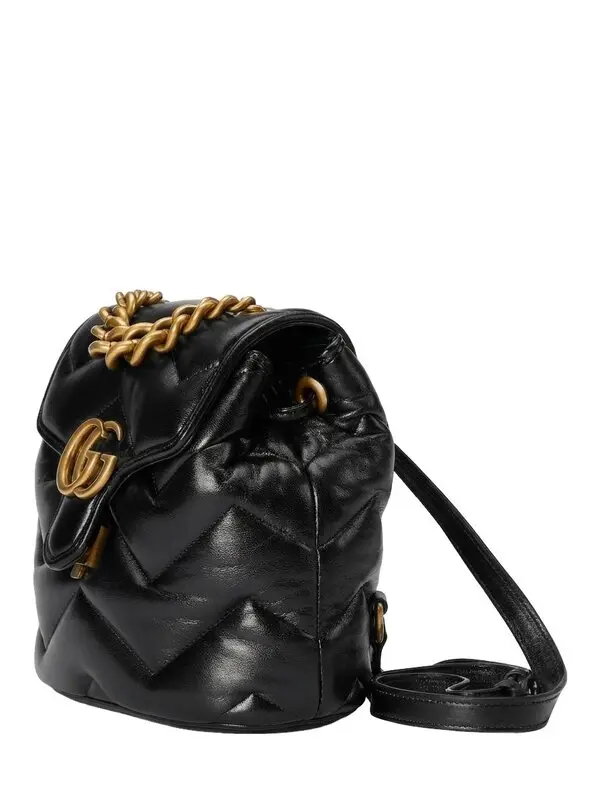 Gucci Gg Marmont Quilted Backpack - Black
