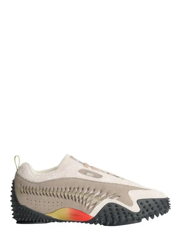 PUMA X Aries Mostro Craft Sneakers - Off-white/mouse Gray