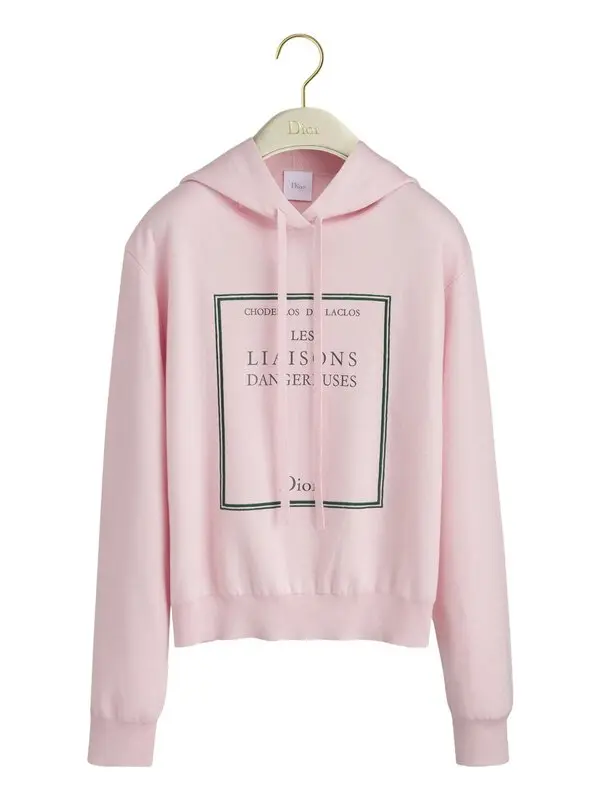 Dior Book Cover Hooded Sweatshirt - Pink