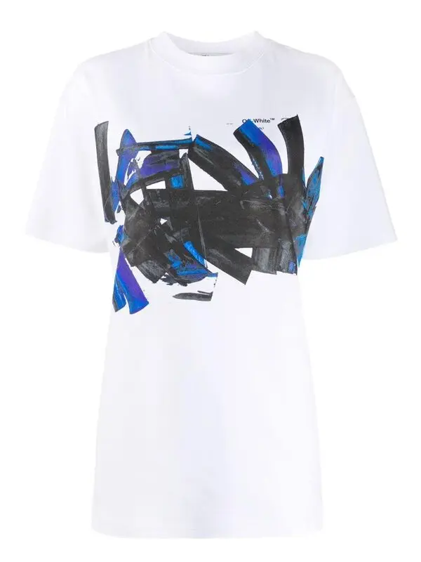 Off-White Tomboy Brush-stroke Print T-shirt - White
