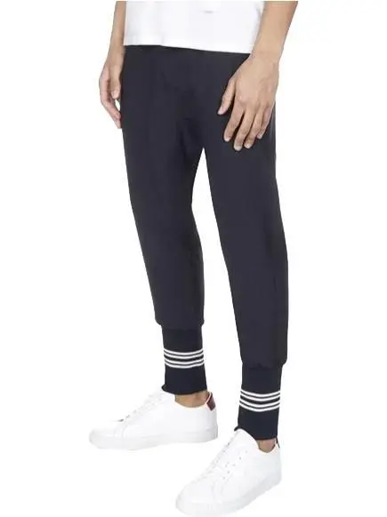 Neil Barrett Stripe Detail Sweatpants - Black