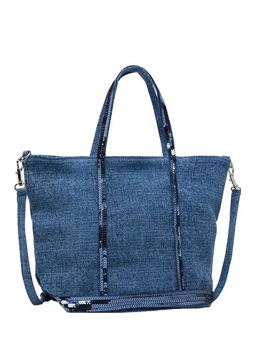 Vanessa Bruno Double Handle Shoulder Bag - Blue