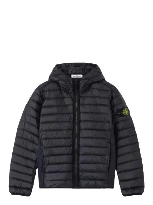 Stone Island Logo-patch Padded Jacket - Navy Blue