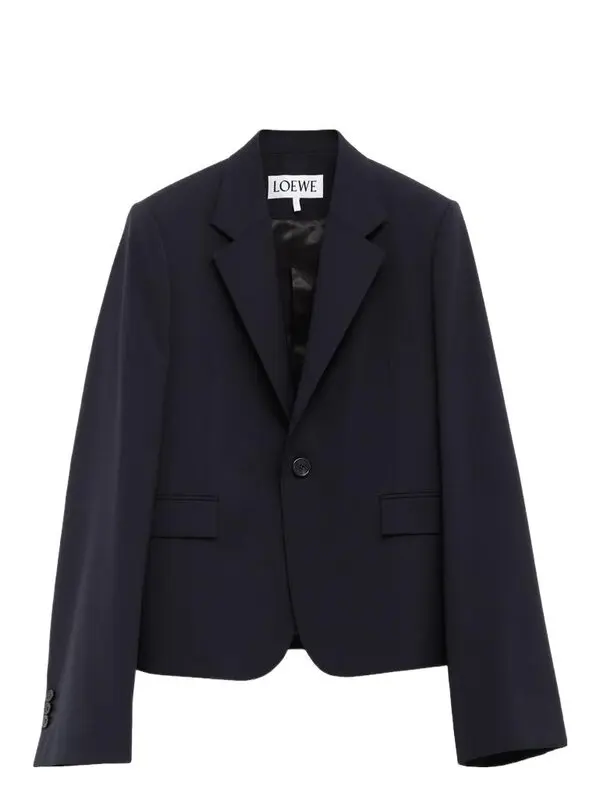Loewe Single-breasted Tailored Blazer - Black