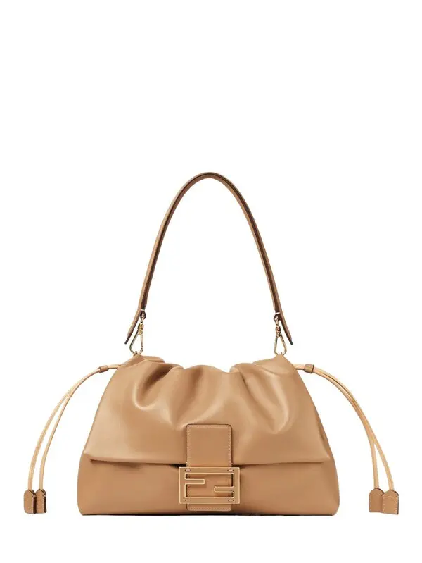 Fendi Cappuccino Nappa Leather Bag - Nude