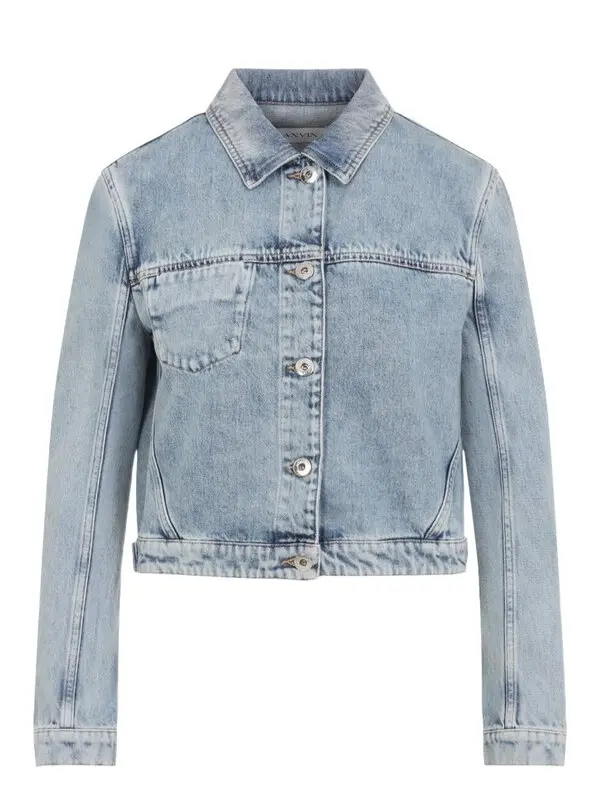 LANVIN Short Denim Jacket - Blue