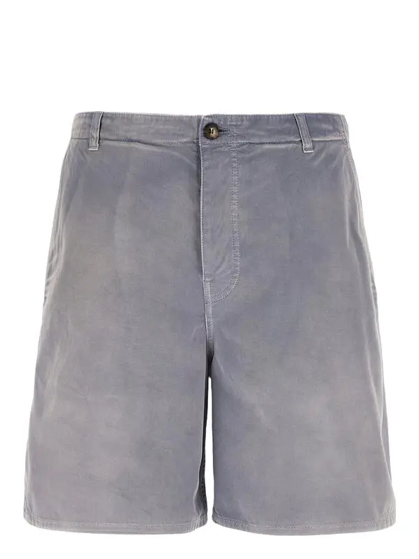 Prada Gabardine Bermuda Shorts - Gray
