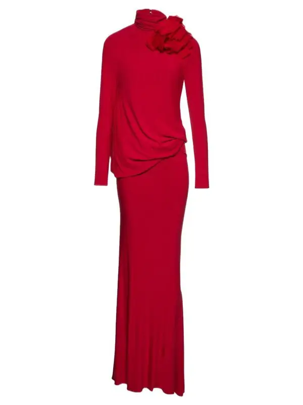 Magda Butrym Long Open-back Dress - Red