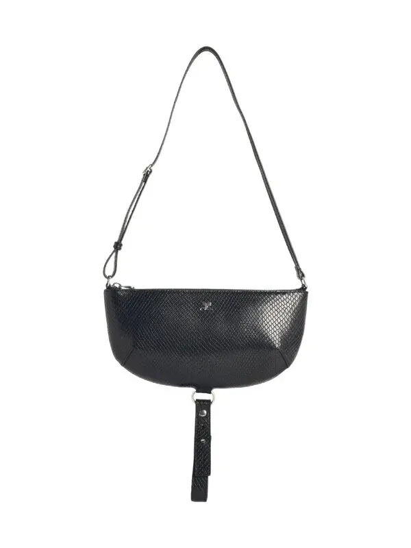 COURREGES Holy Eclipse Viper Shoulder Bag - Black